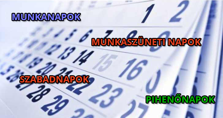 Munkaszüneti napok 2025-ban - Névnap Infó